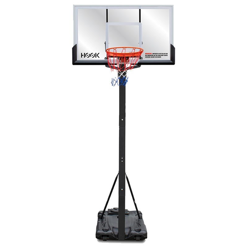 Buy Hook 54" Breakaway Screw Jack Acrylic Basketball System/Hoop ...