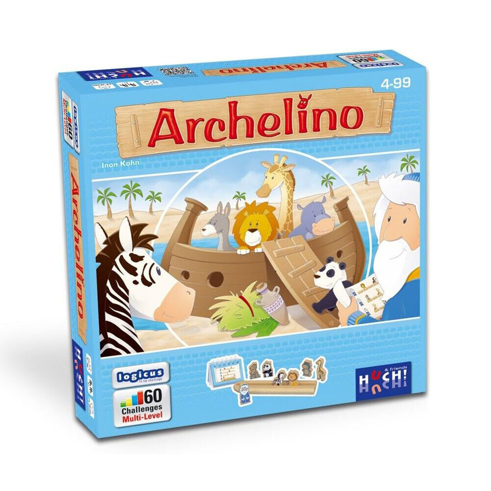 Buy Huch! Archelino Noahs Ark Wooden Logic Travel Board Game Kids ...