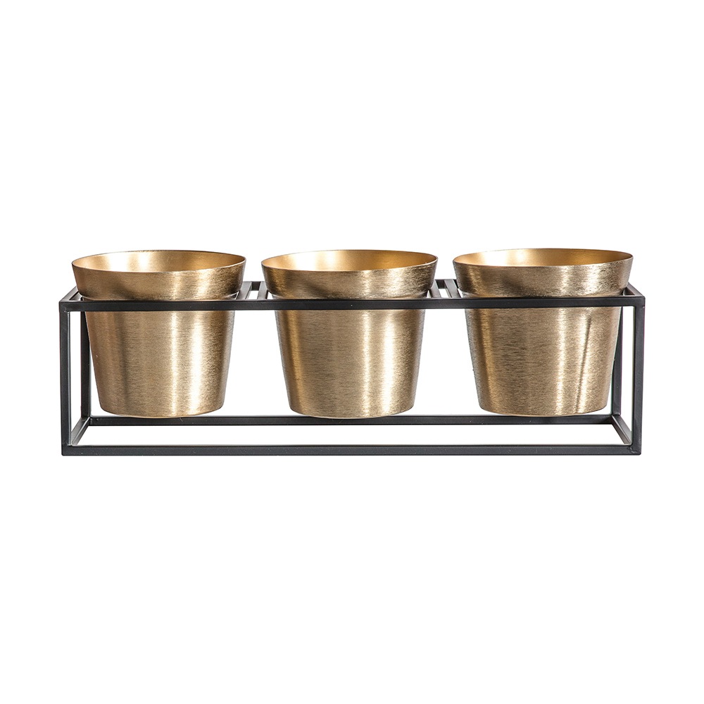 Buy Hudson Living 58x19cm Ulivio Planter Triple Pot Garden Decor w ...