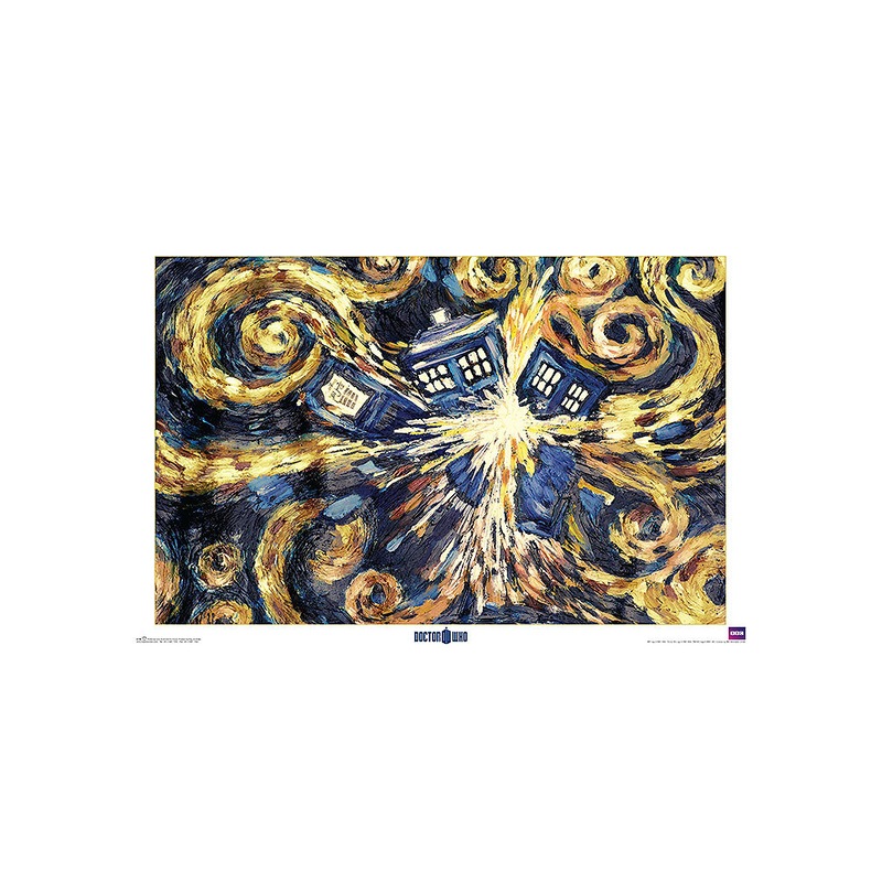 Buy Impact Merch Doctor Who Exploding Tardis Wall Print Regular Sized ...