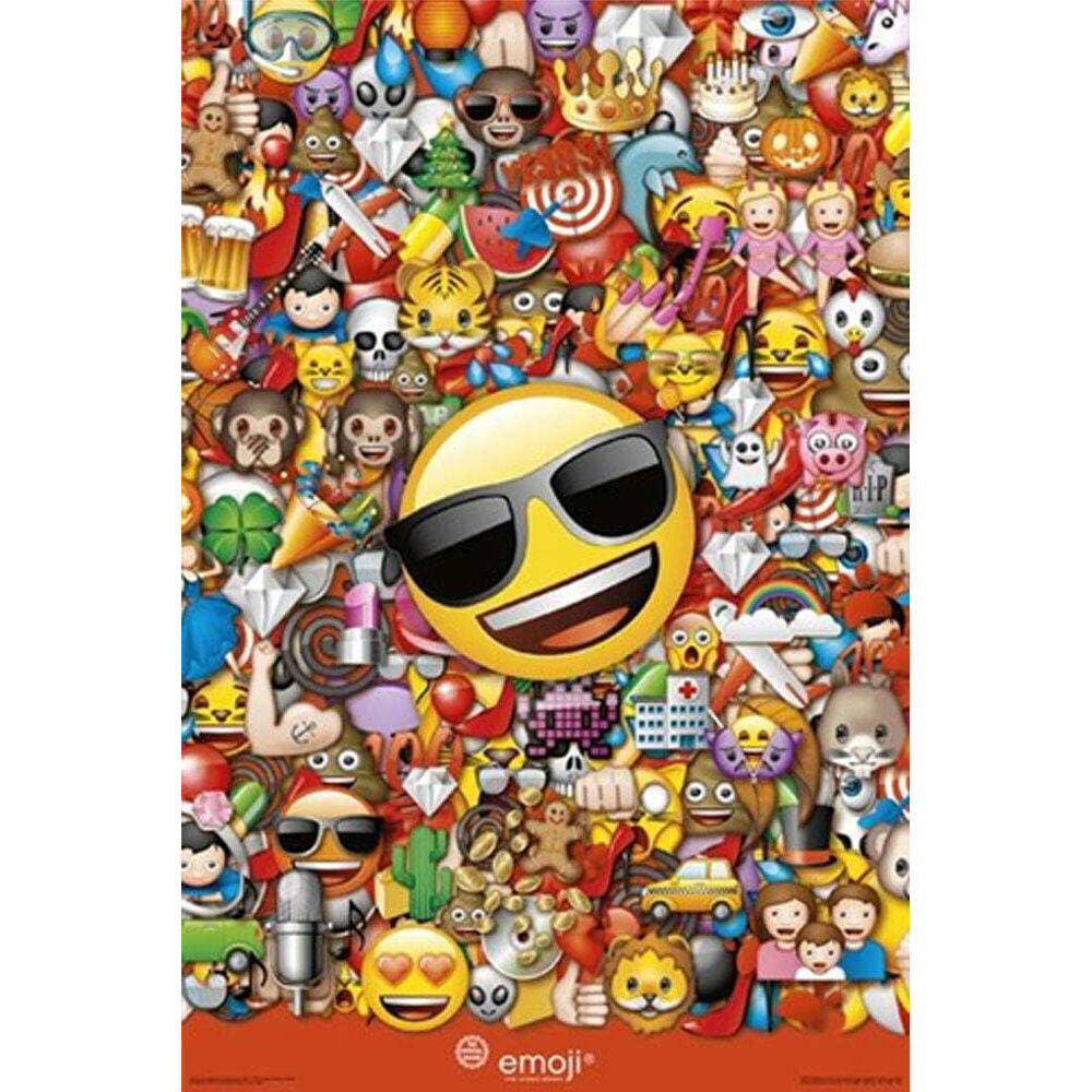 Buy Impact Merch Emoji Collage Poster 91.5x61cm Kids/Children Room Wall ...