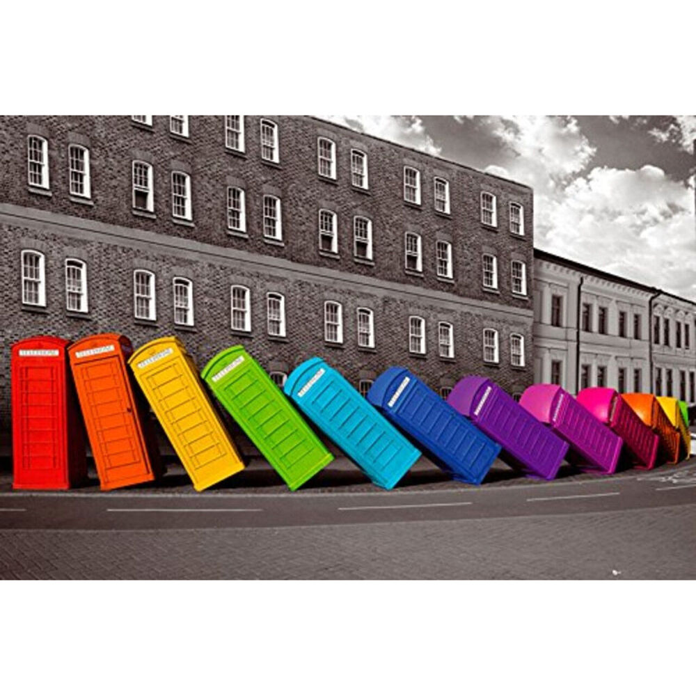 Buy Impact Merch Phone Boxes Falling Colours Poster Home/Room Wall ...
