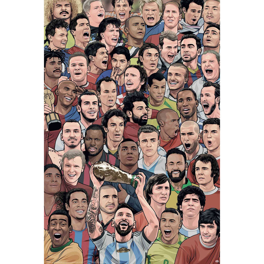 Buy Impact Merch Soccer Football Legends Poster Room Wall Decor Display ...