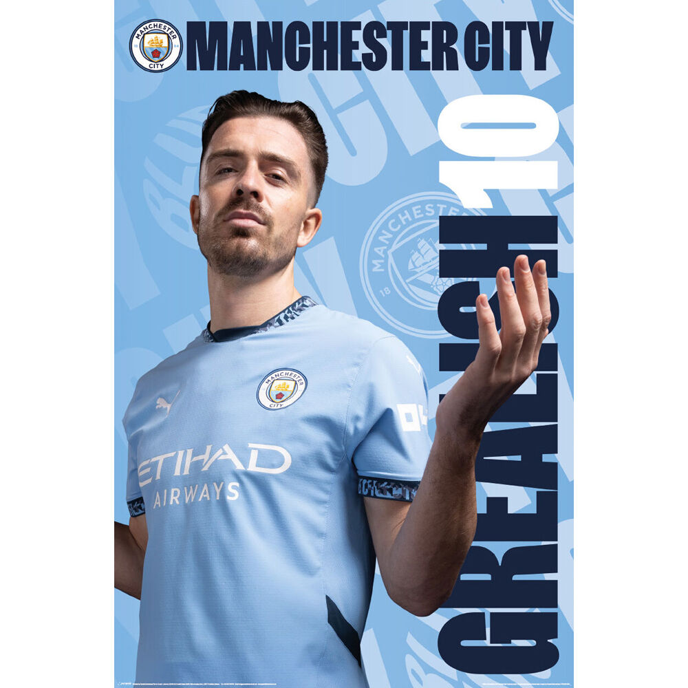 Buy Impact Merch Soccer Manchester City Grealish Poster Room Wall Decor ...