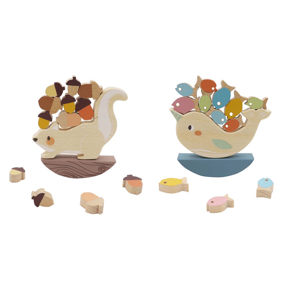 Buy Kaper Kidz Wooden Squirrel & Fish Balancing Game Children's Toy Set ...