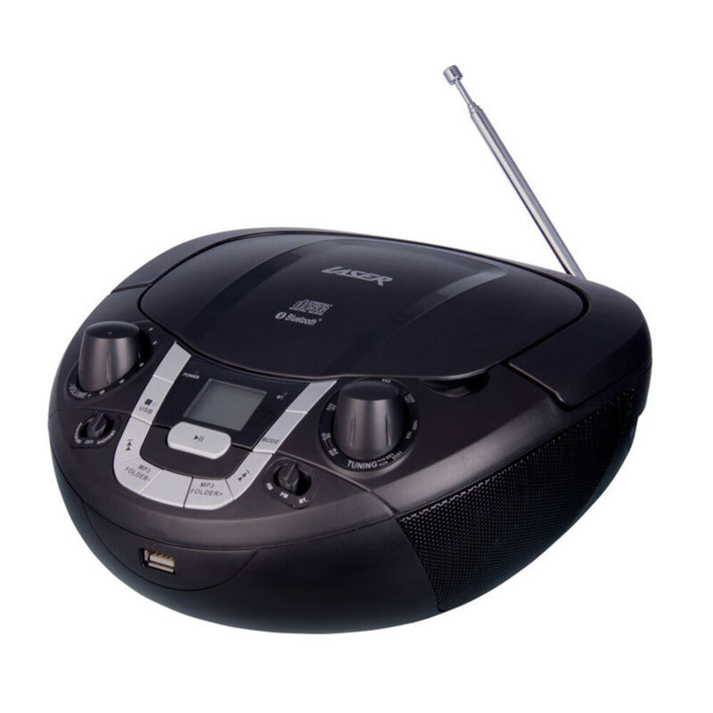 Buy Laser Portable AM/FM Radio Cd Player/Wireless Bluetooth Speaker/Aux ...