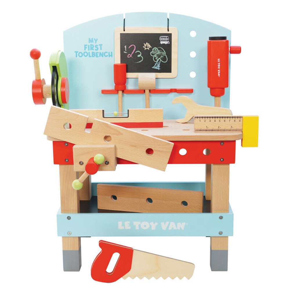 Buy Le Toy Van 40cm My First Tool Bench Hammer/Screwdriver Wooden Toy ...