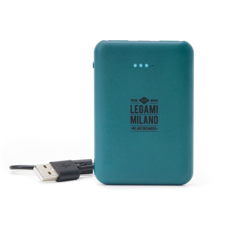 Buy Legami Power Man 5000mAh Double USB Ports Power Bank w/ Cable ...