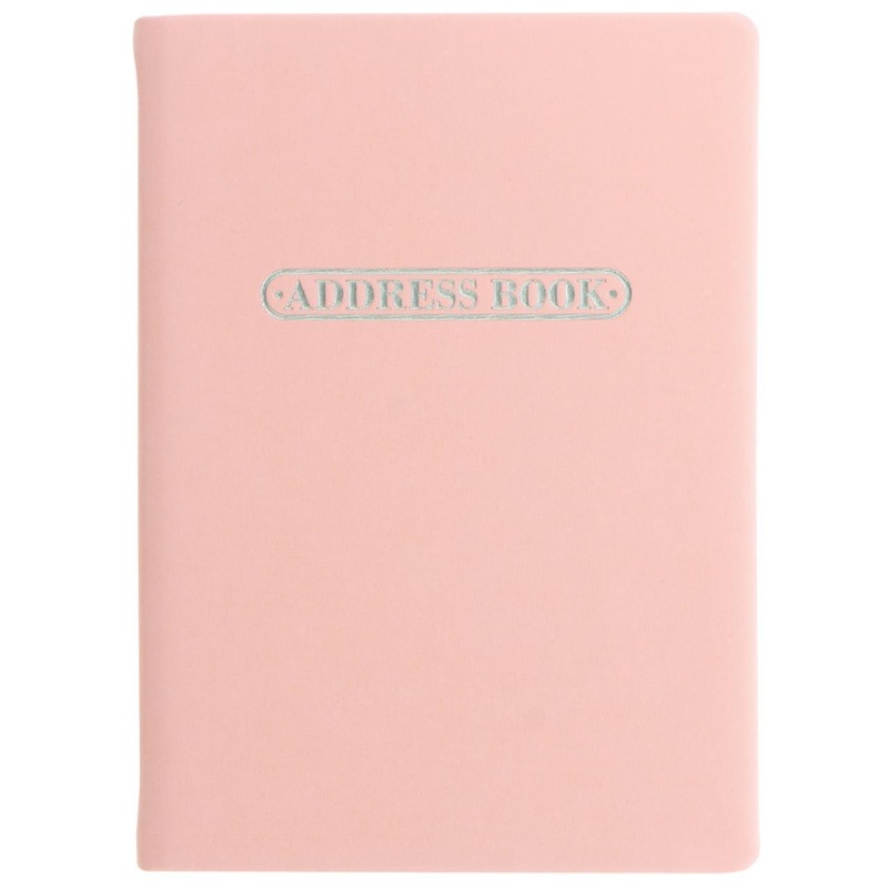Buy Letts Pastel A6 Address Book Peach Coloured Notebook Home Office ...