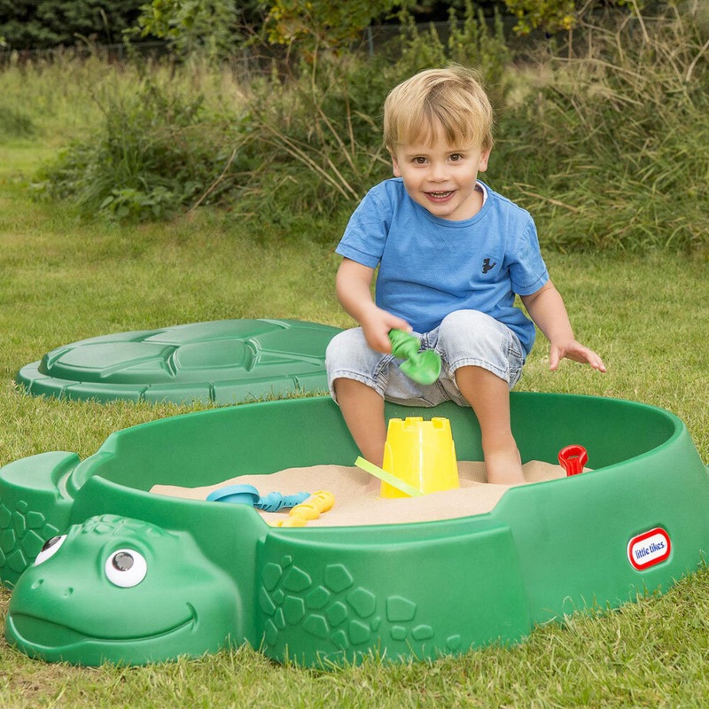 Buy Little Tikes Turtle Sandbox Kids Outdoor Sand Pit Play/Game Toy w ...