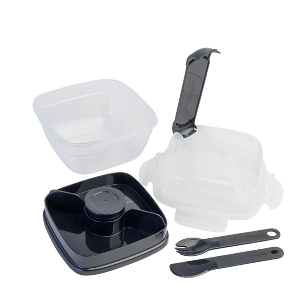 Buy LocknLock 2in1 To-Go 1.5L Salad Container Lunchbox Storage w/Spoon ...