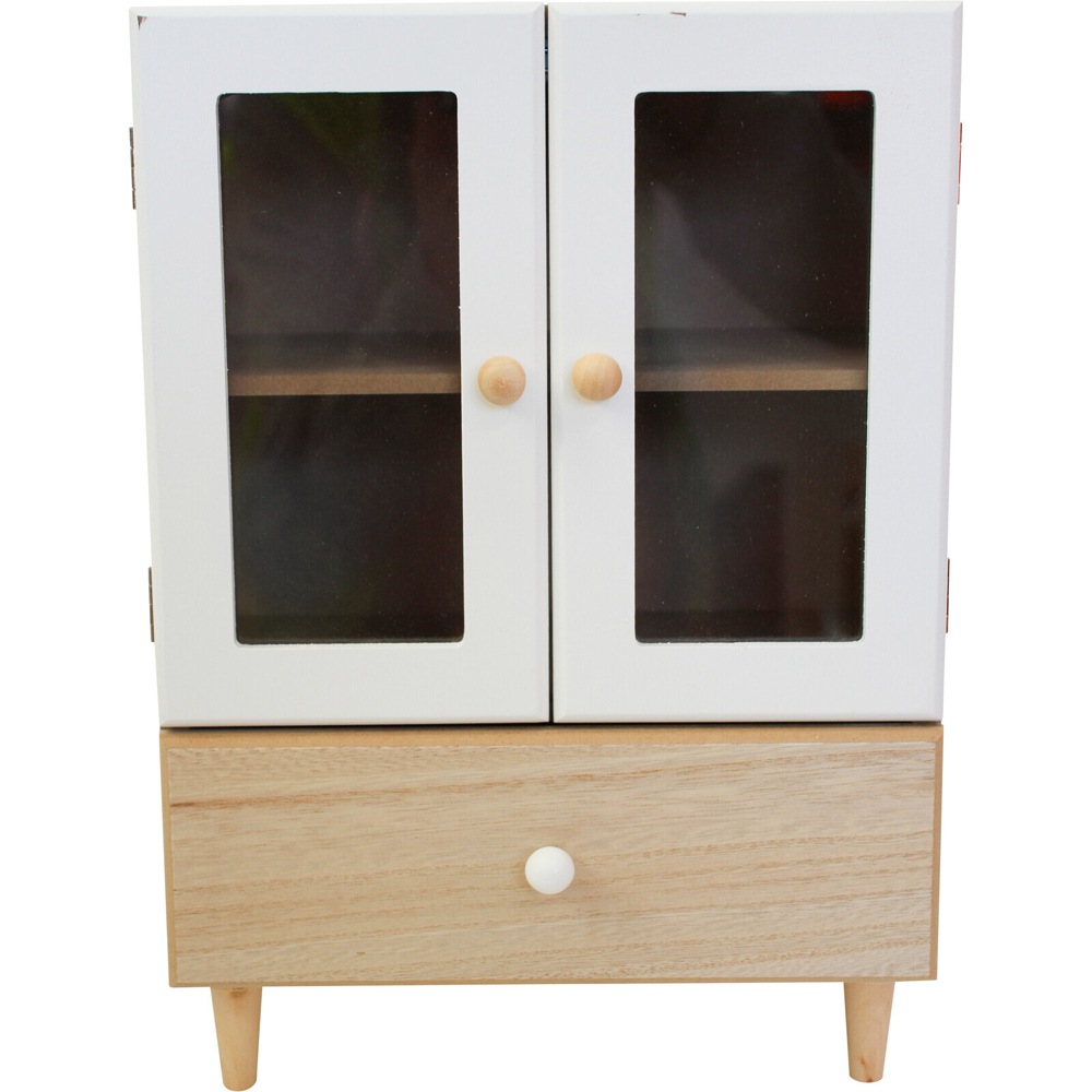 Buy LVD MDF Glass Scandi Tall 34cm Drawer Display Stand Storage ...