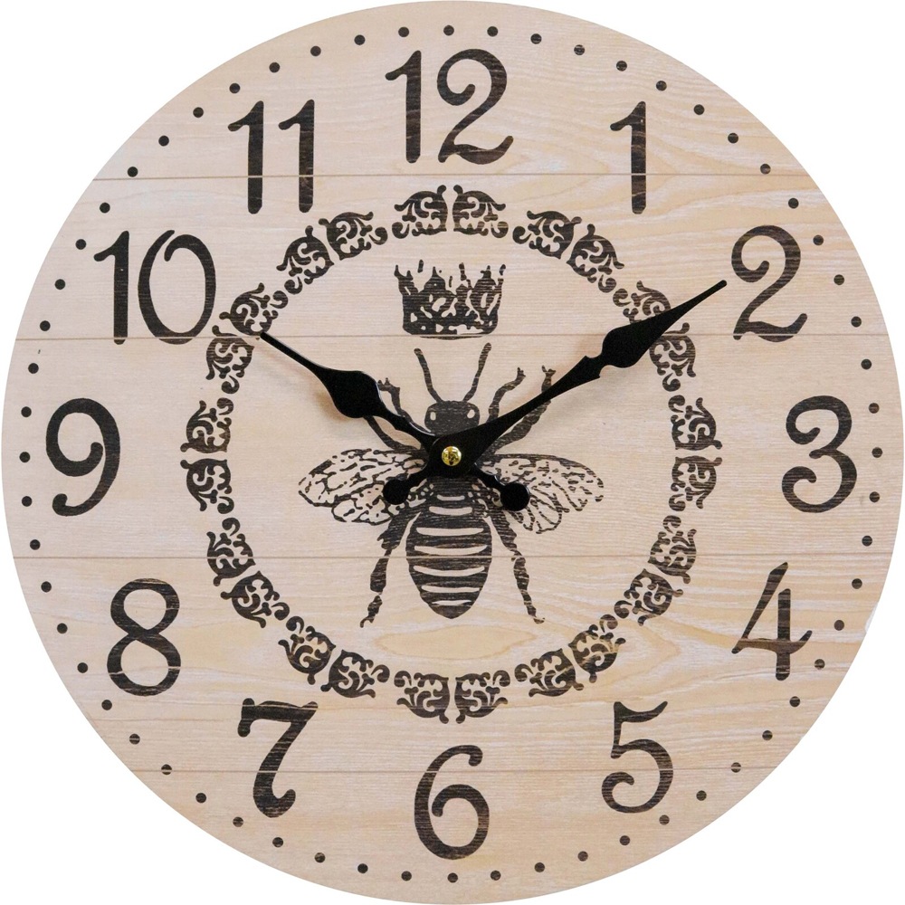Buy LVD Queen Bee Hanging Wall Clock Analogue 34cm Round Home/Office ...