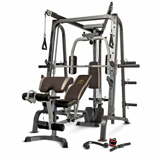 Buy Marcy 241cm All-in-One Smith Cage Machine Bench Press/Workout w ...