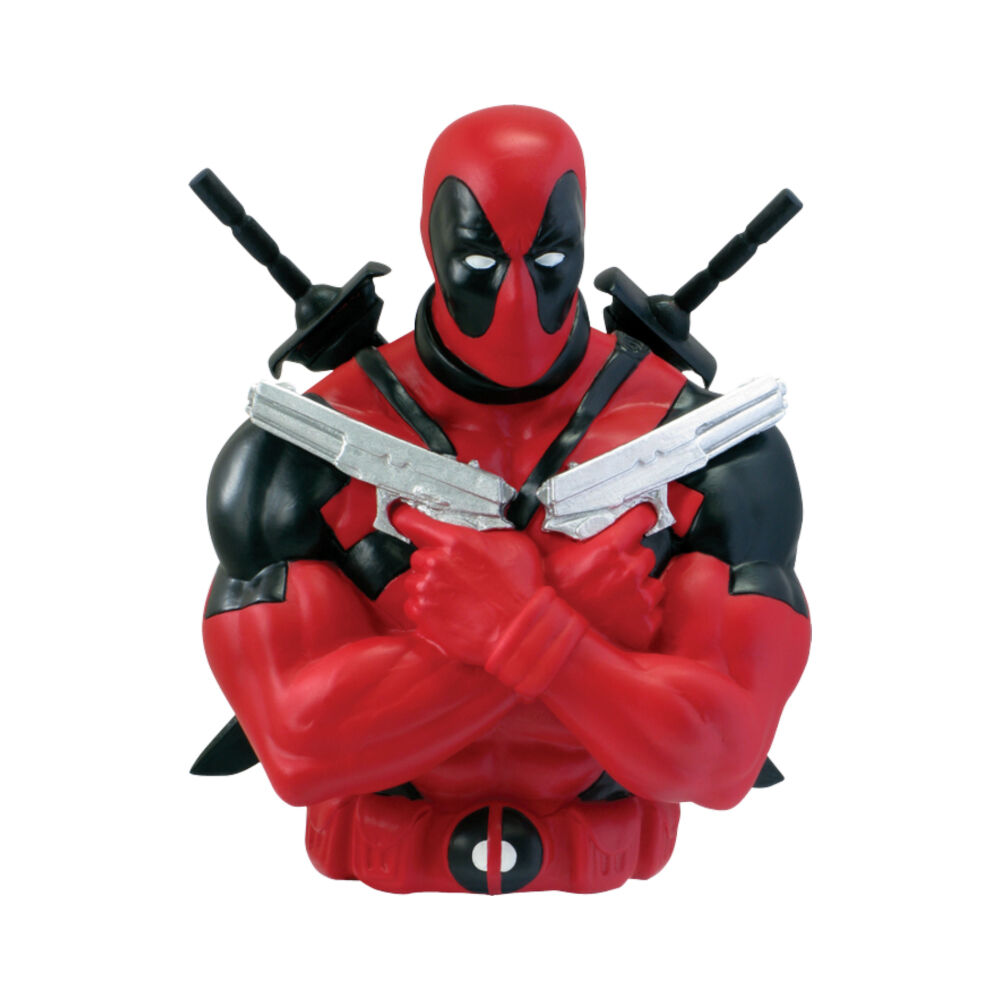 Buy Marvel Comics Deadpool Bust PVC Coin/Piggy Bank 9.5in Action Figure ...