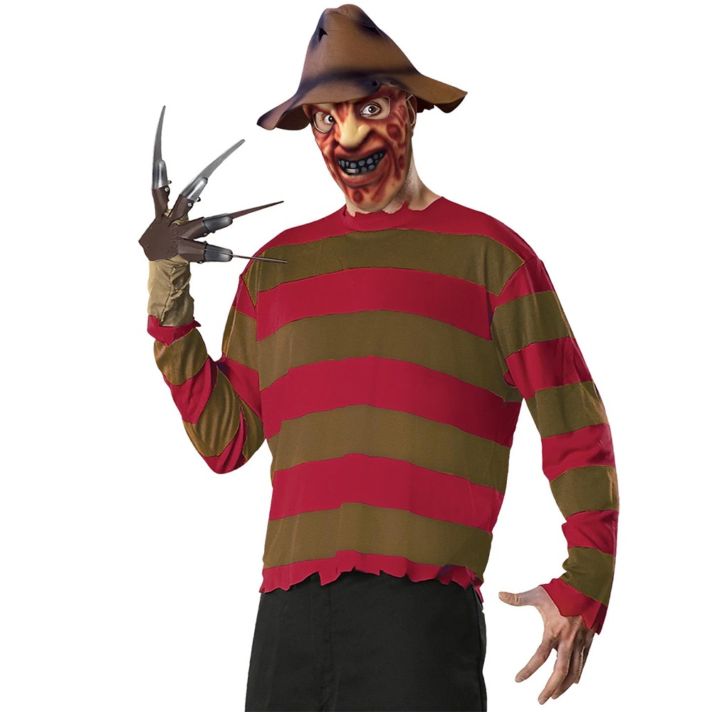 Buy Freddy Krueger Horror Killer Murderer Mens Dress Up Costume Size ...