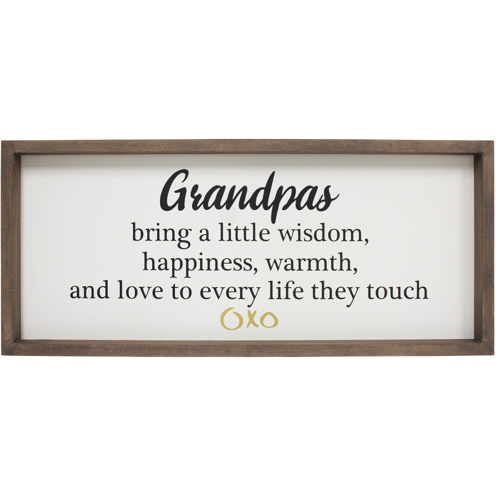 Buy MDF 48cm Grandpa Wisdom Sign Grandfathers Signage Hanging/Desk ...