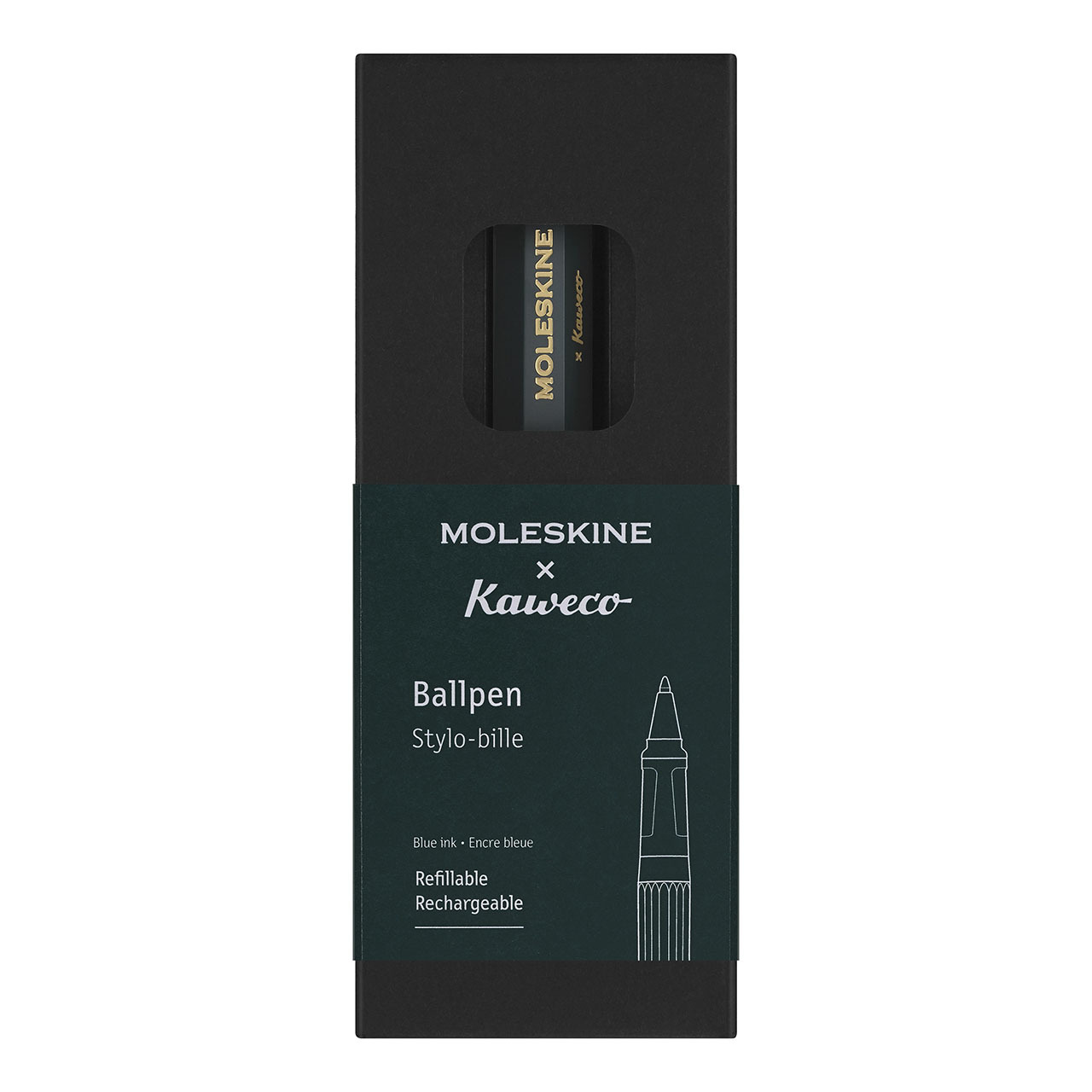 Buy Moleskine Kaweco Collection 10.5cm Push-Button Ballpoint Writing ...