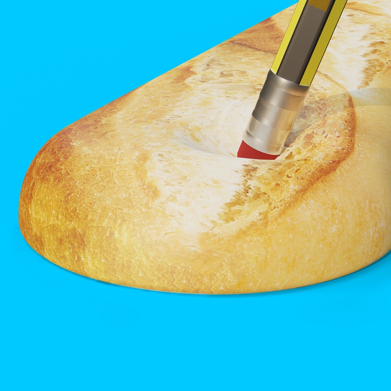 Buy Mustard Use Your Loaf Baguette Desktop Keyboard Wrist Rest Comfort ...