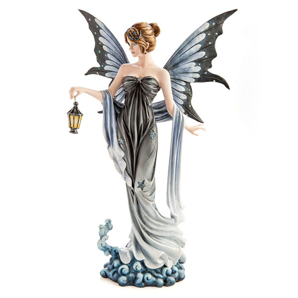 Buy Mystical Worlds Large Fairy Star Figurine w/ Lantern Magical Decor ...