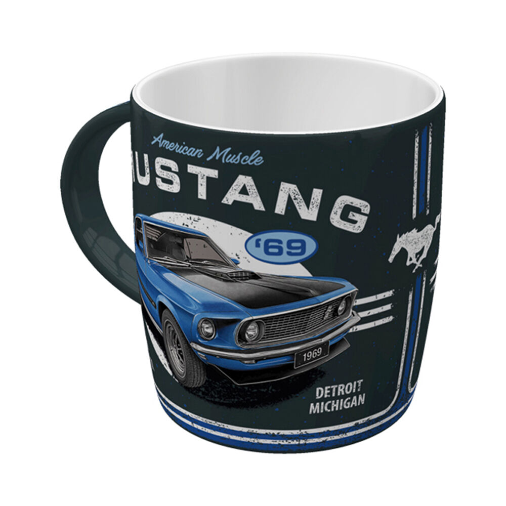 Buy Nostalgic-Art Ceramic Coffee/Tea Mug Ford Mustang 1969 Mach 1 9x9cm ...