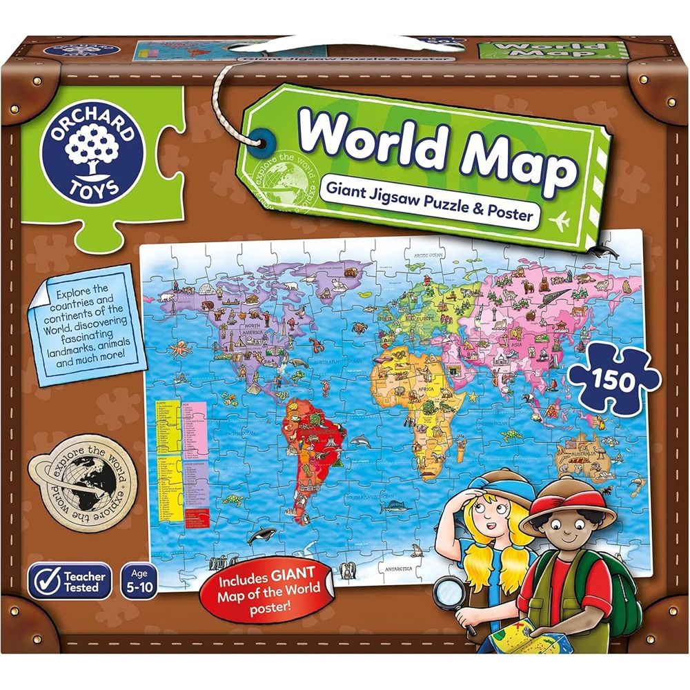 Buy Orchard Toys Map of the World Kids/Childrens Building Play Toy ...