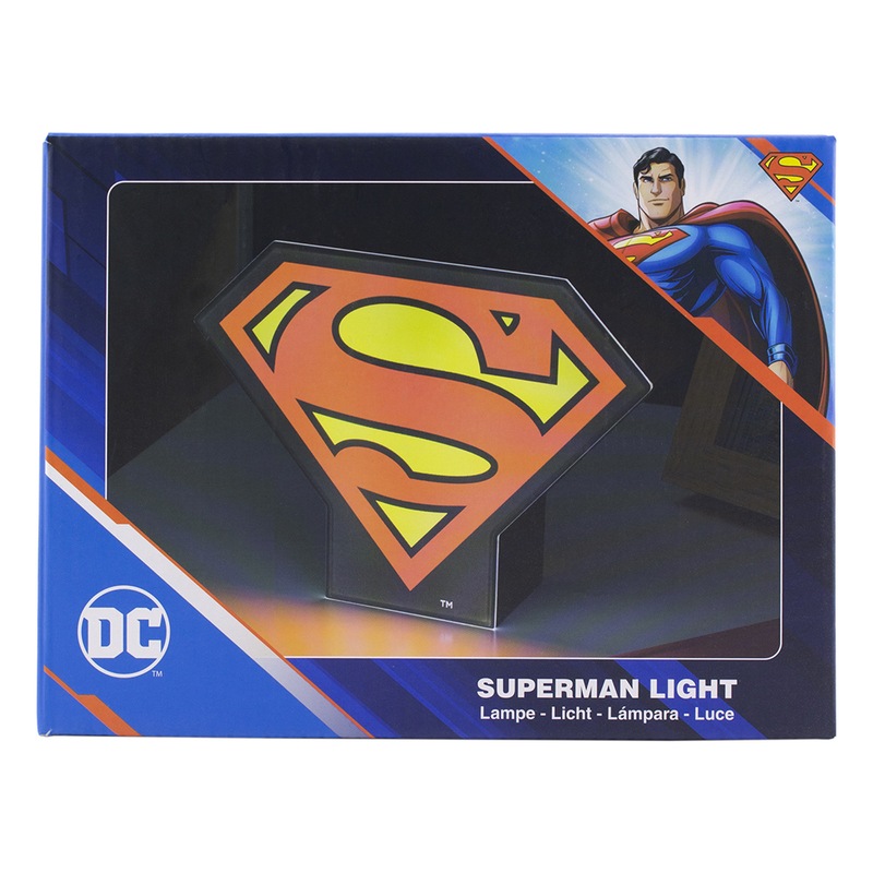 Buy Paladone 17cm Superman Themed Box Light Kids/Children Bedroom Decor ...