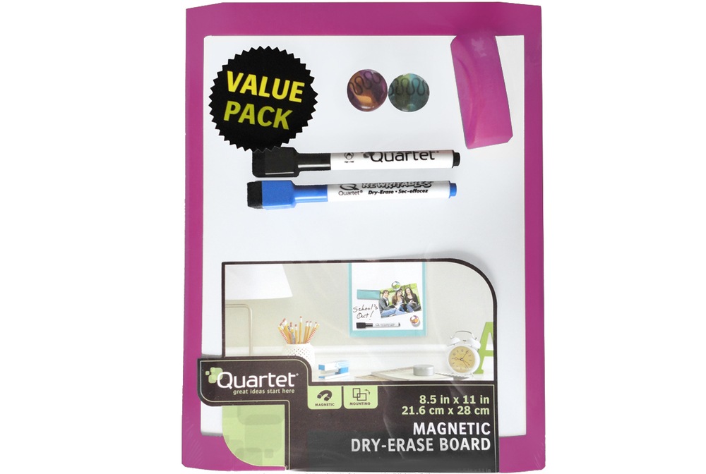 Buy Quartet Magnetic Wall Mountable 28x21.6cm Whiteboard w/ Marker ...