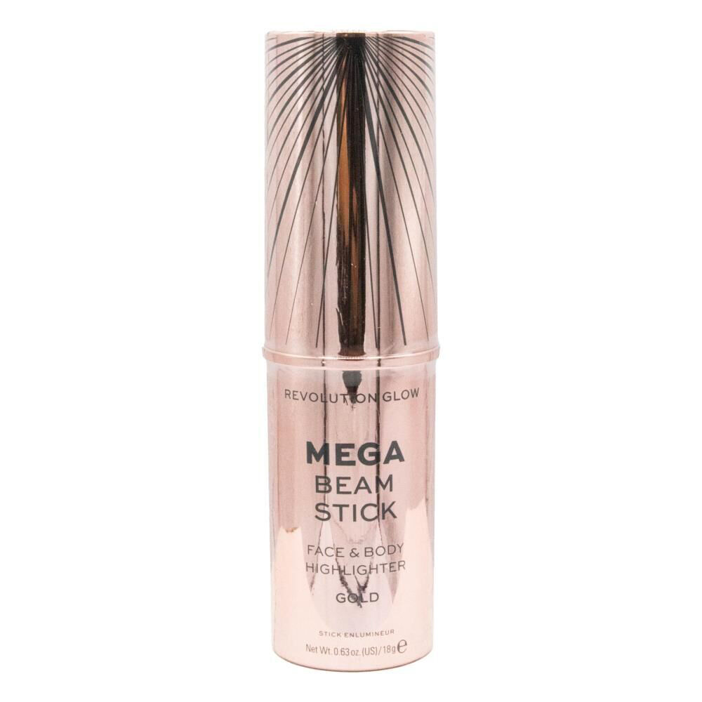 Buy Revolution Glow 18g Highlighter Face & Body Mega Beam Stick Gold ...