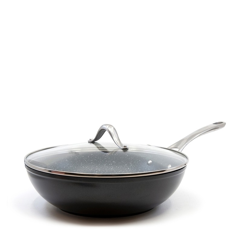 Buy Salt & Pepper Tan-Ium Kitchen Cookware Non Stick 28cm Frying Wok ...