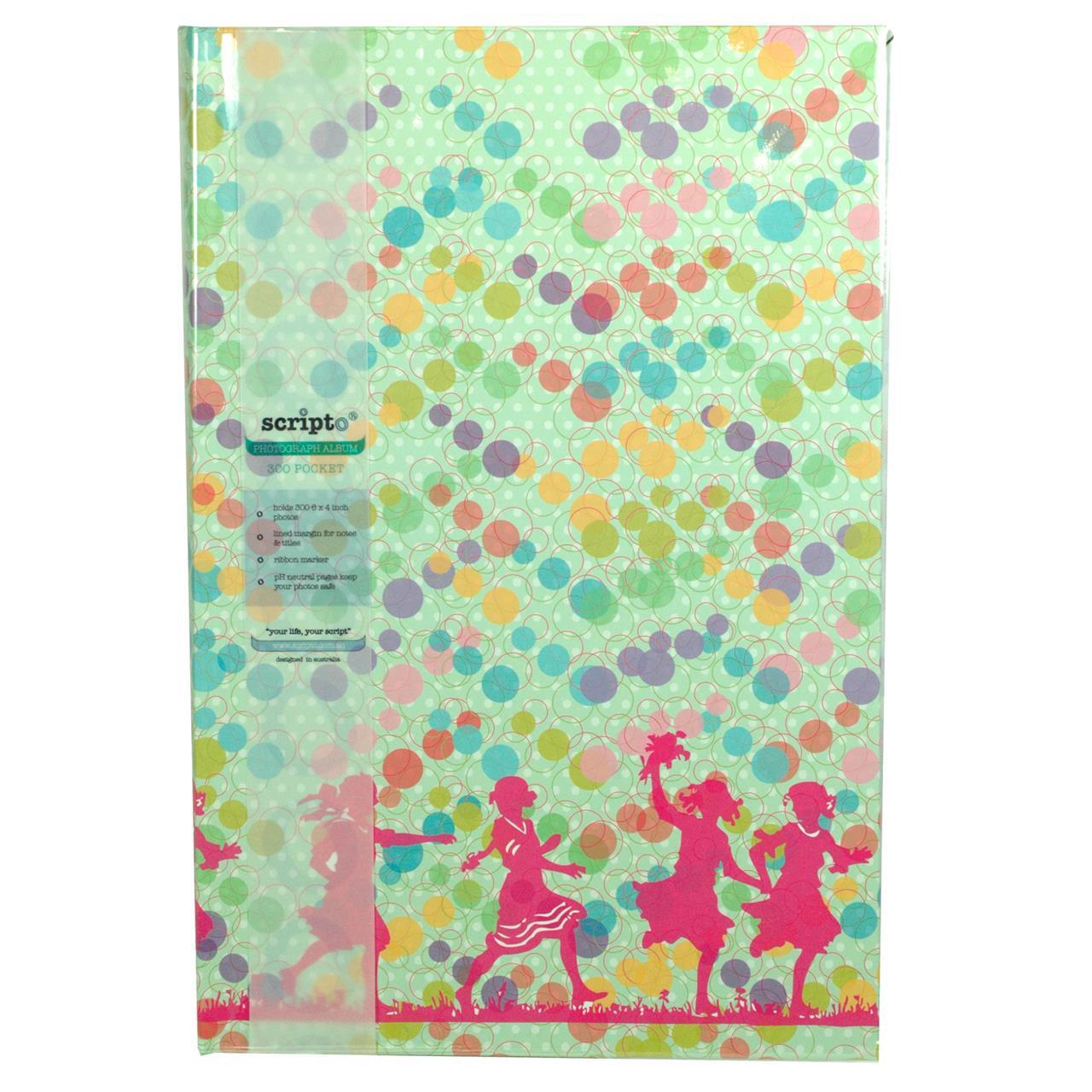 Buy Scripto 300 Pocket 4x6'' Family Photo Album Hard Cover Book ...