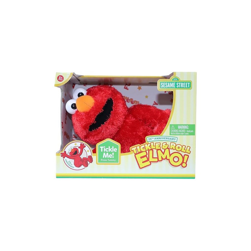 Buy Seasame Street Tickle & Roll Elmo 25th Anniversary Interactive Plush 3y+ - MyDeal