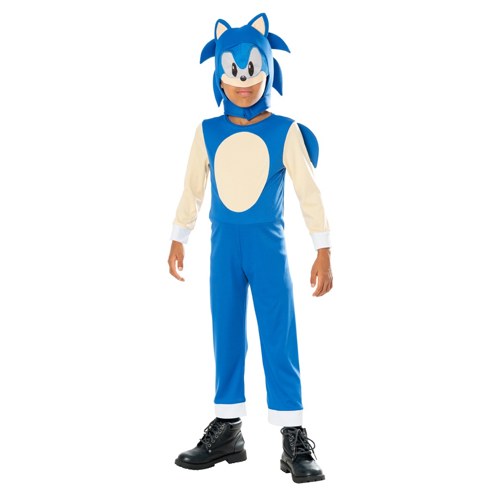 Buy Sega Sonic The Hedgehog Jumpsuit Kids Costume Party Dress Up ...