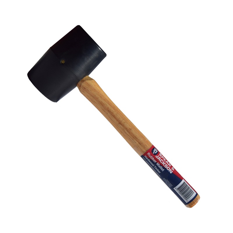 Buy Spear & Jackson Rubber Mallet Timber Handle Woodworking Tool 16oz ...
