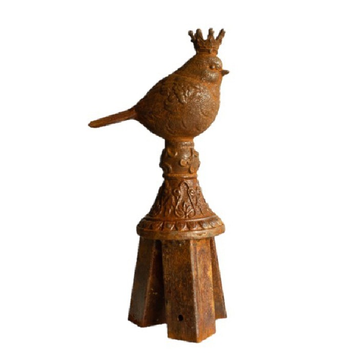 Buy Stake Topper Royal Bird Cast iron Display Stand Yard/Patio Garden ...