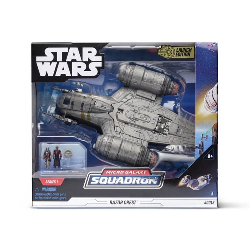 Buy Star Wars Micro Galaxy Squadron Razor Crest Starship Kids Toy 8" S1 ...