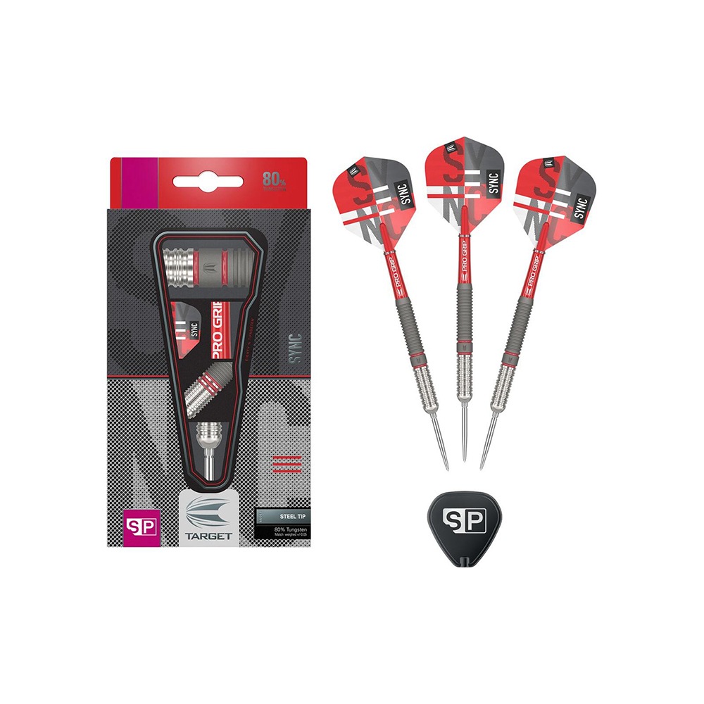 Buy Target 22g Sync 80% Steel Tip Darts SP01 Pro Grip Dual Cut Barrel ...