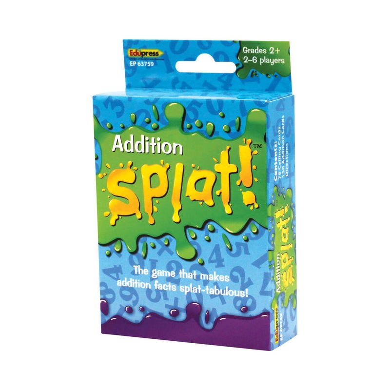 Buy Teacher Created Resources Addition Splat Flash Cards Game Set ...