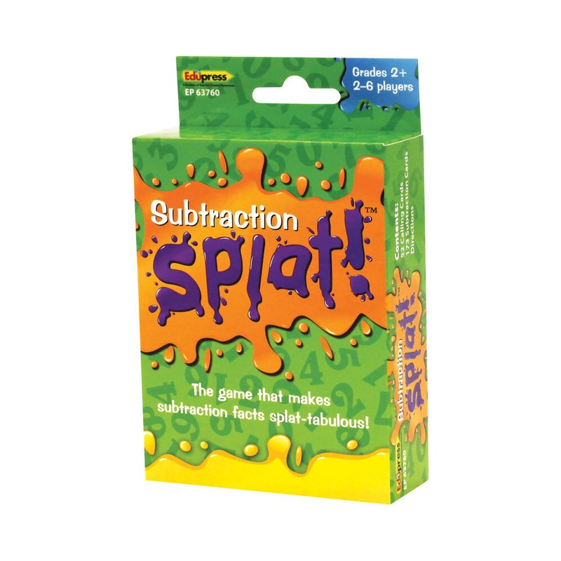 Buy Teacher Created Resources Subtraction Splat Flash Cards Game Set ...