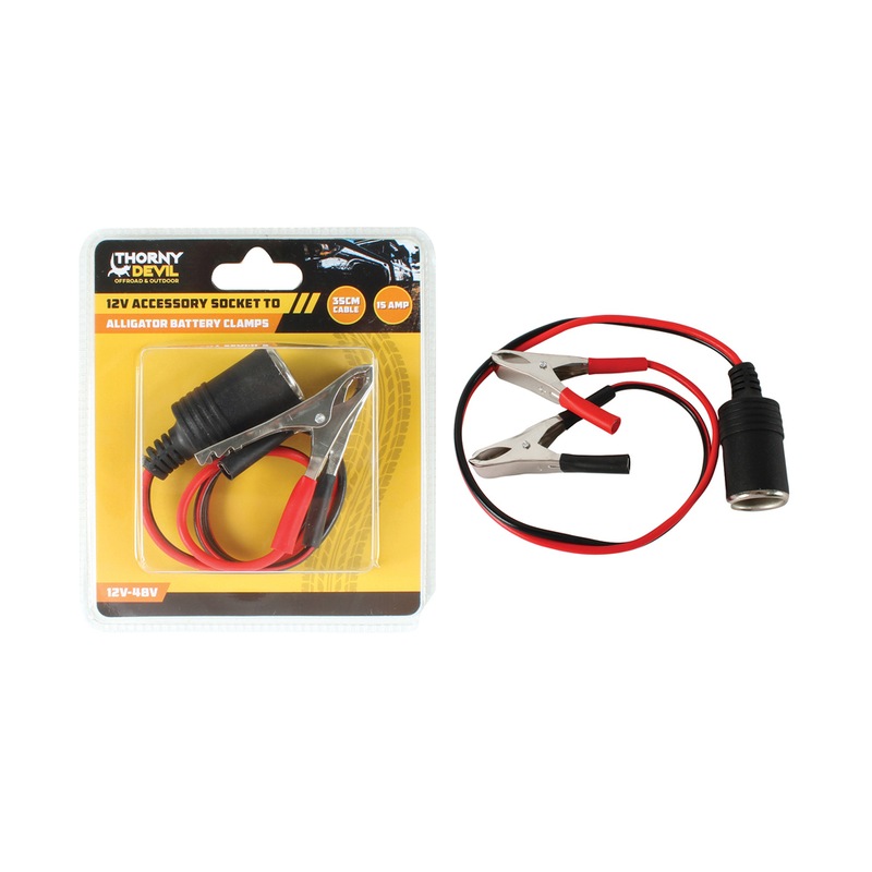 Buy Thorny Devil 35cm/12V Coiled Extension Lead Jumper Power Cable w ...