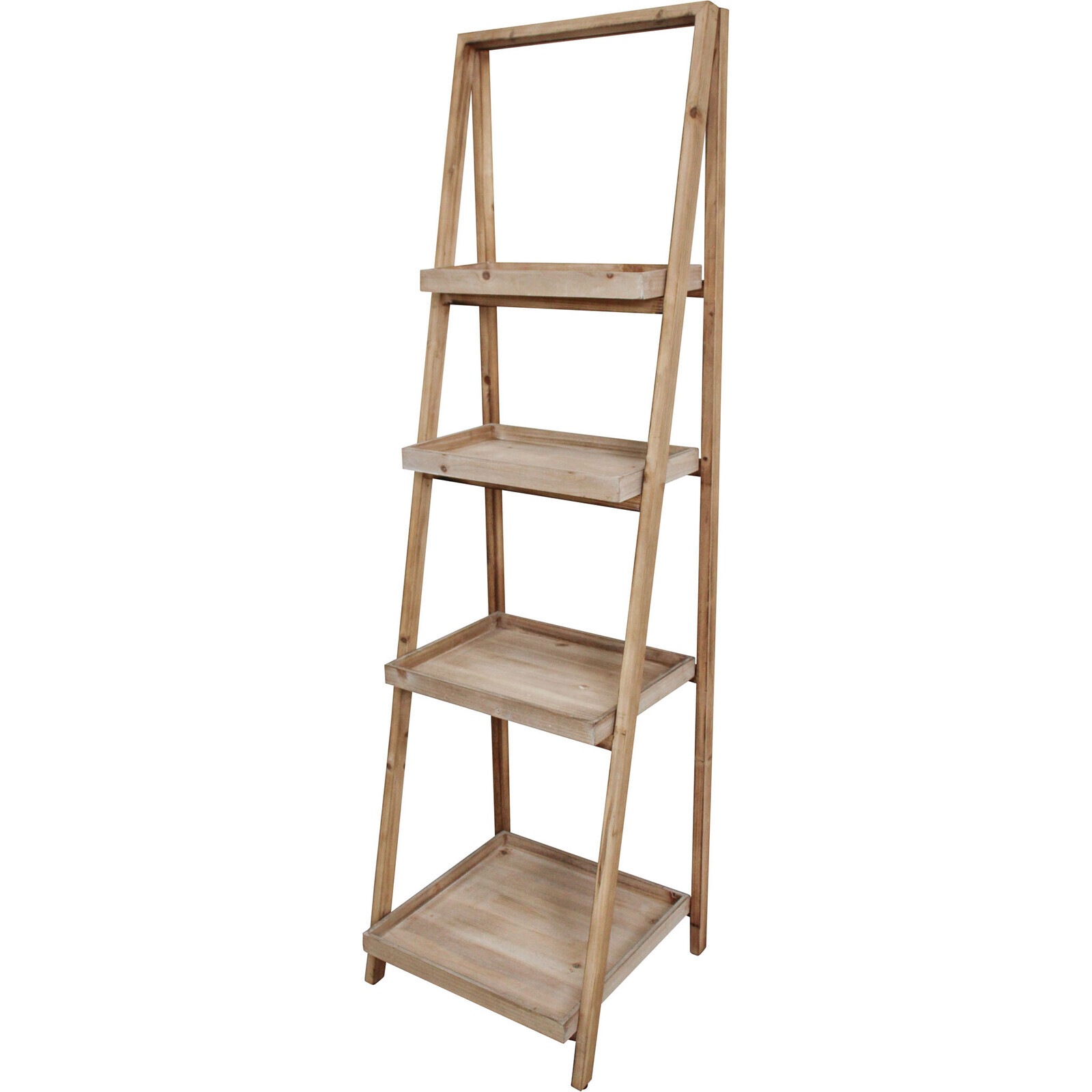 Buy Timberland 153cm Wood Shelves Display Stand Rack Furniture ...