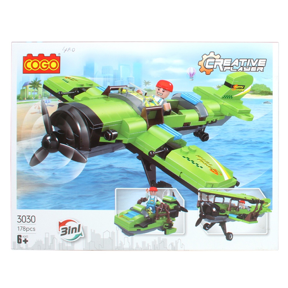 Buy Toylife 26cm Space & Plane 3in1 Build Blocks Play Toy Set Kids 6y ...