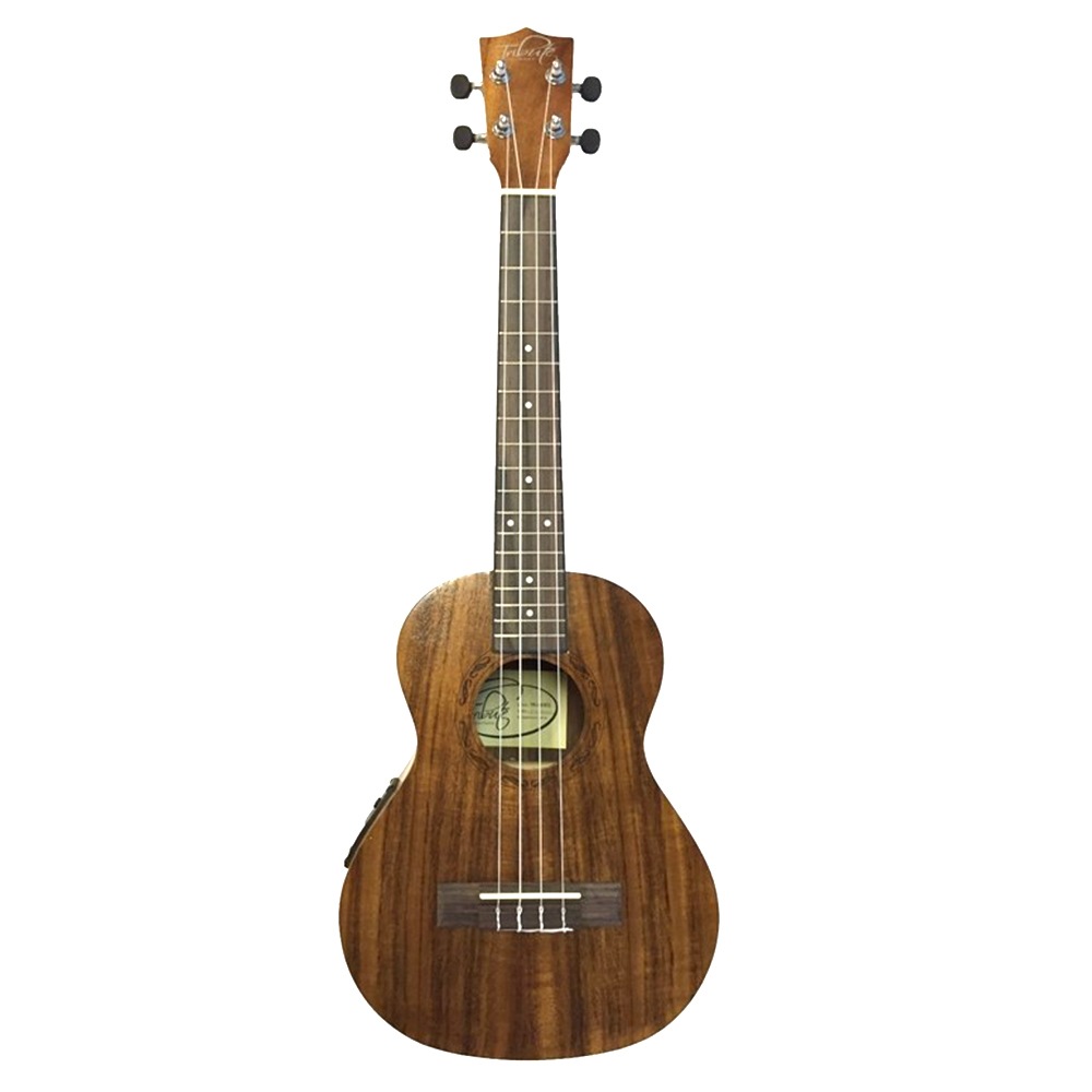 Buy Tribute 25" Tenor Electric Pickup Acoustic Koa Wood Ukulele w/ Tuner - MyDeal Australia