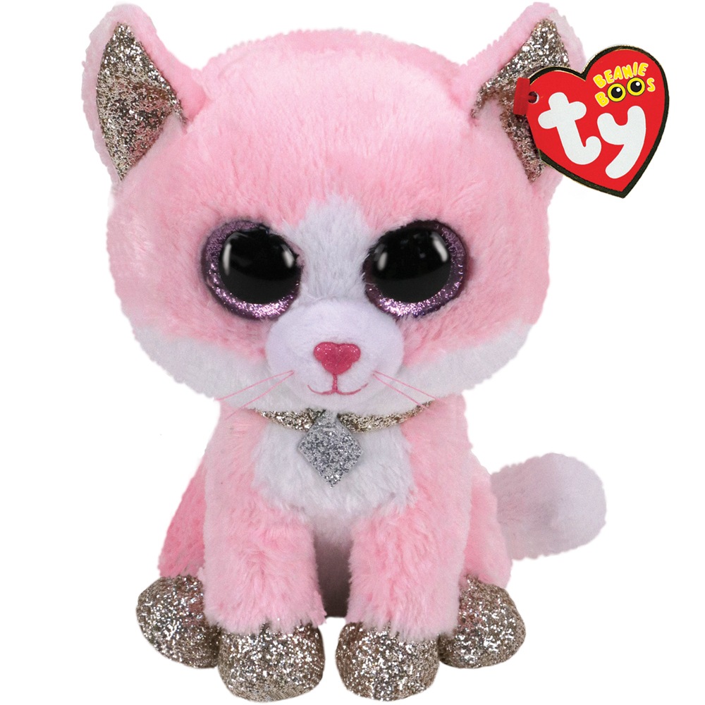 Buy TY Beanie Boos Fiona - Pink Cat Medium Kids/Childrens Plush Soft Toy 3y+ - MyDeal Australia