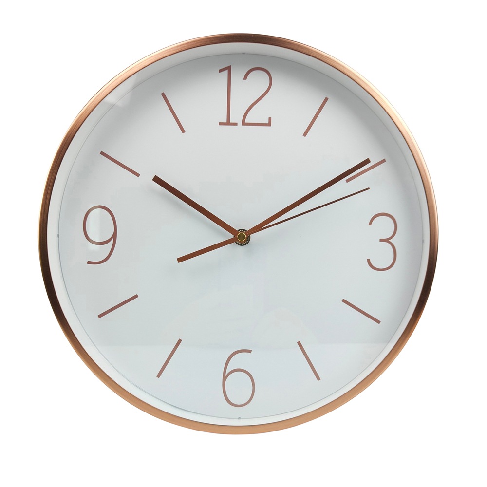 Buy Urban 32cm Aluminium Chrome Wall Clock Analogue Hanging Room/Home ...