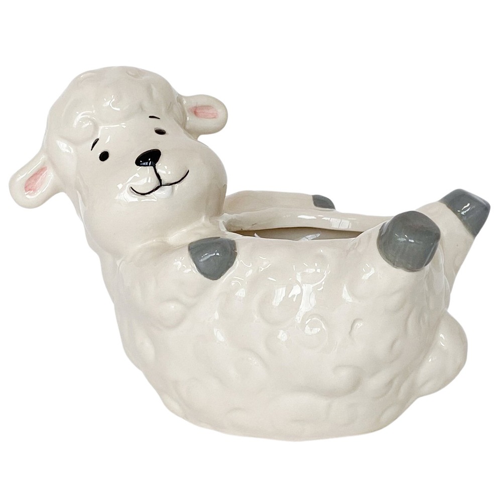 Buy Urban Products Reclining Sheep Themed Planter Home Garden Decor ...