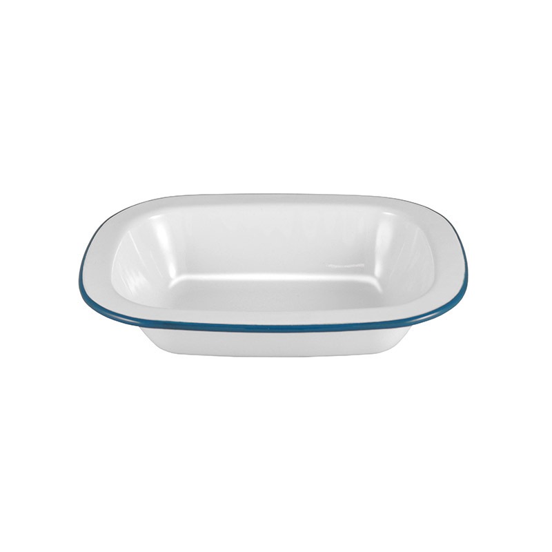 Buy Urban Style Enamelware 24cm Pie Dish Rectangle Snack Container w ...