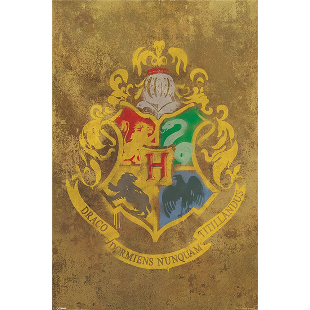 Buy Wizarding World Harry Potter House Sigils Poster Wall Decor Display ...