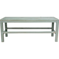 Buy Garden Bench 104 cm Iron Antique White vidaXL - MyDeal