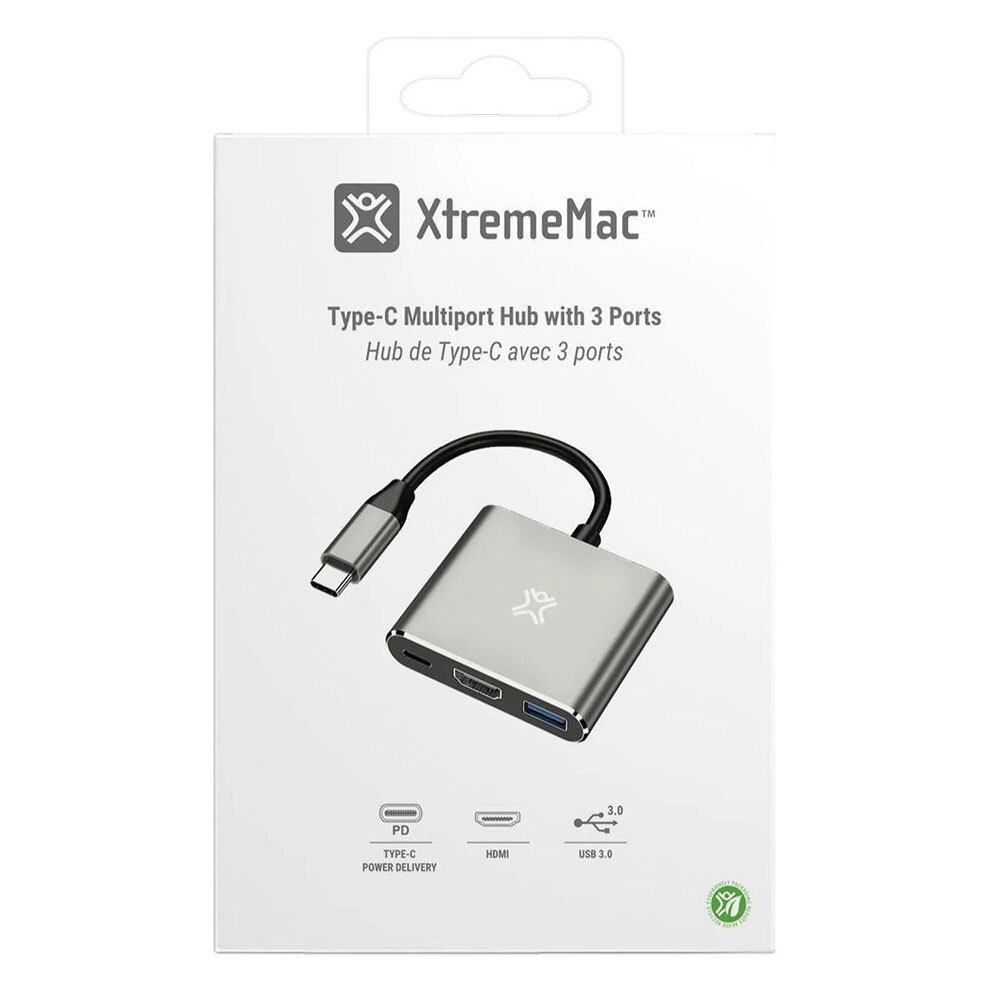 Buy XtremeMac Type-C Laptop Connector Hub with HDMI + USB-A + USB-C PD ...